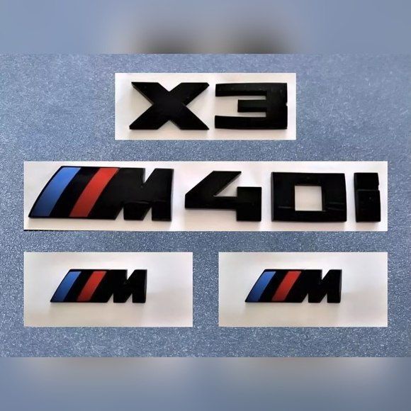 Black Emblems 70 825 Bmw X3 M40i
